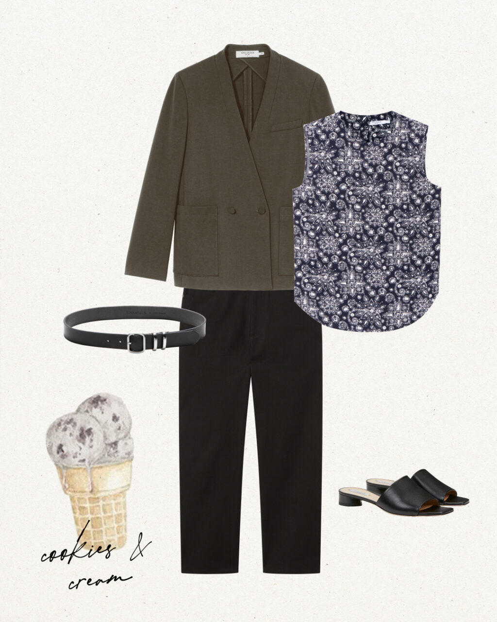 An Ice-Cream-Inspired Outfit Formula for Hot Summer Days