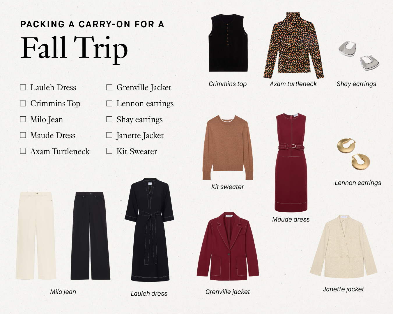 How to Pack in a Carry-On: A Mix-and-Match Packing List for Fall